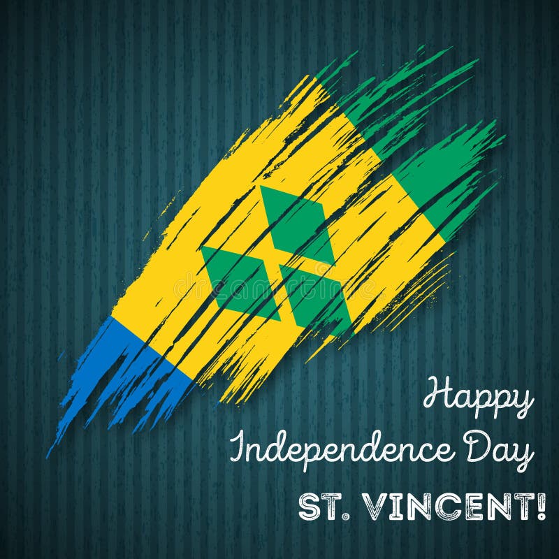 St Vincent Independence Day Patriotic Design Vector Illustratie ...
