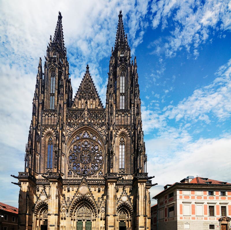 St. Vitus Cathedral, Prague Stock Image - Image of tower, vitus: 16237791