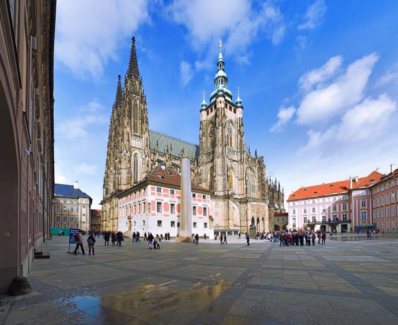 St Vitus Cathedral in the Castle in Prague Capital of the Czech ...
