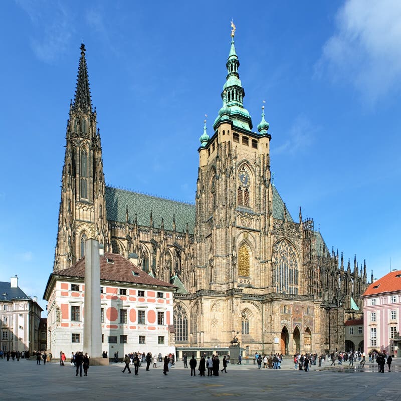 St Vitus Cathedral in the Castle in Prague Capital of the Czech ...
