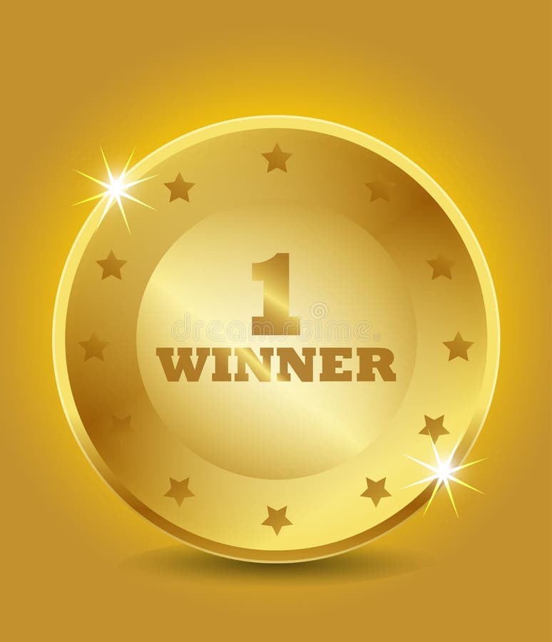 Winner badge stock vector. Illustration of winner, event - 100765562
