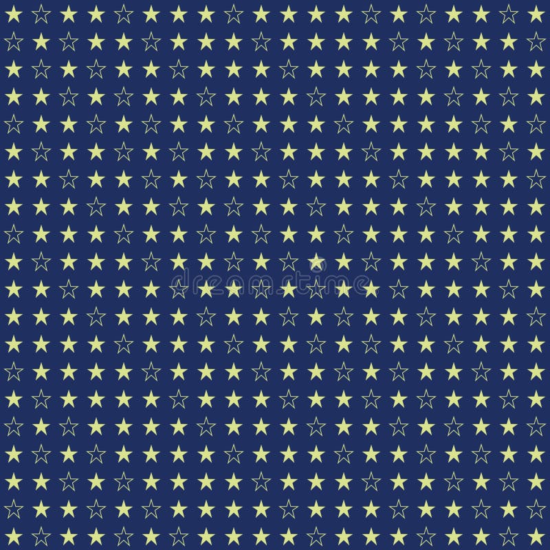 Small Seamless Stars on Navy Blue Digital Paper Stock Vector ...