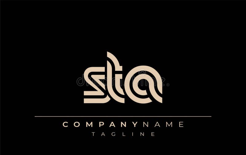 STA Creative Unique Modern Letter Logo Design Stock Illustration ...
