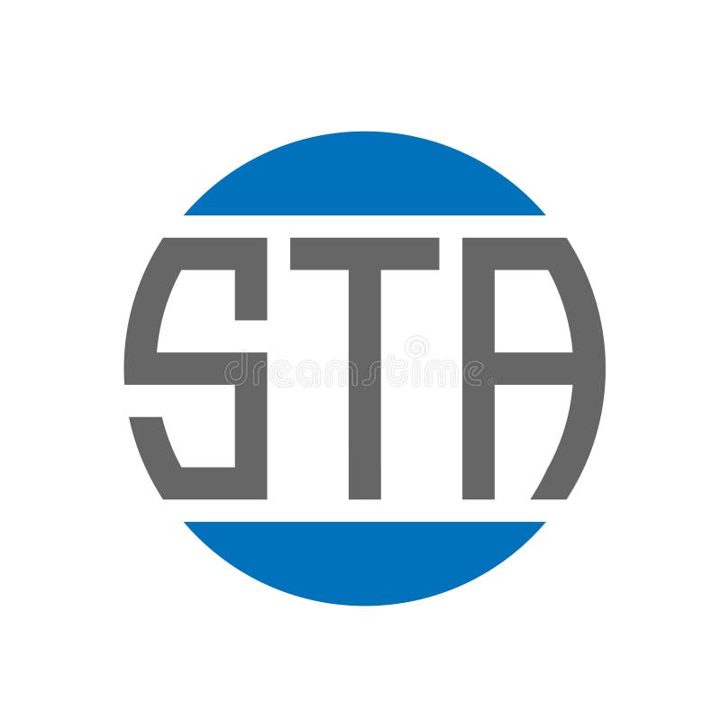 STA Letter Logo Design on White Background. STA Creative Initials ...