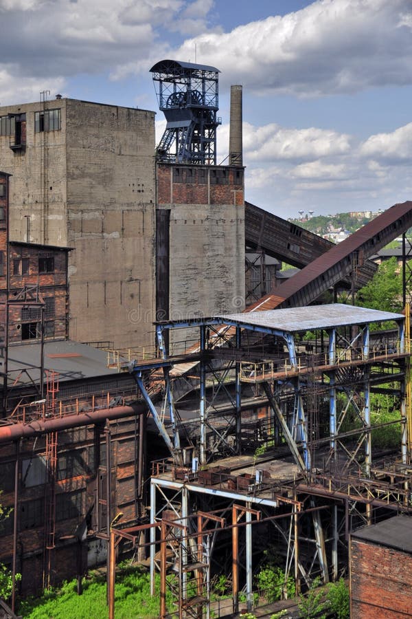Staalfabrieken Vitkovice stock foto. Image of fabriek - 40709722
