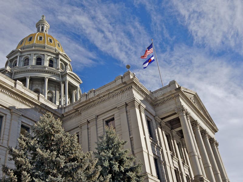 Staat Colorado-Kapitol stockbild. Bild von zeile, politik - 4255437