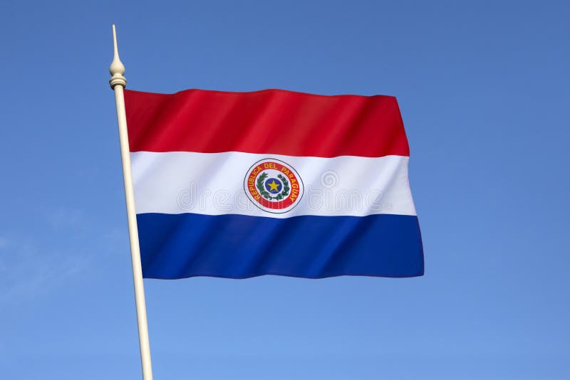 Flagge Paraguays Texturhintergrund Stockfoto - Bild von fremd, amerika ...