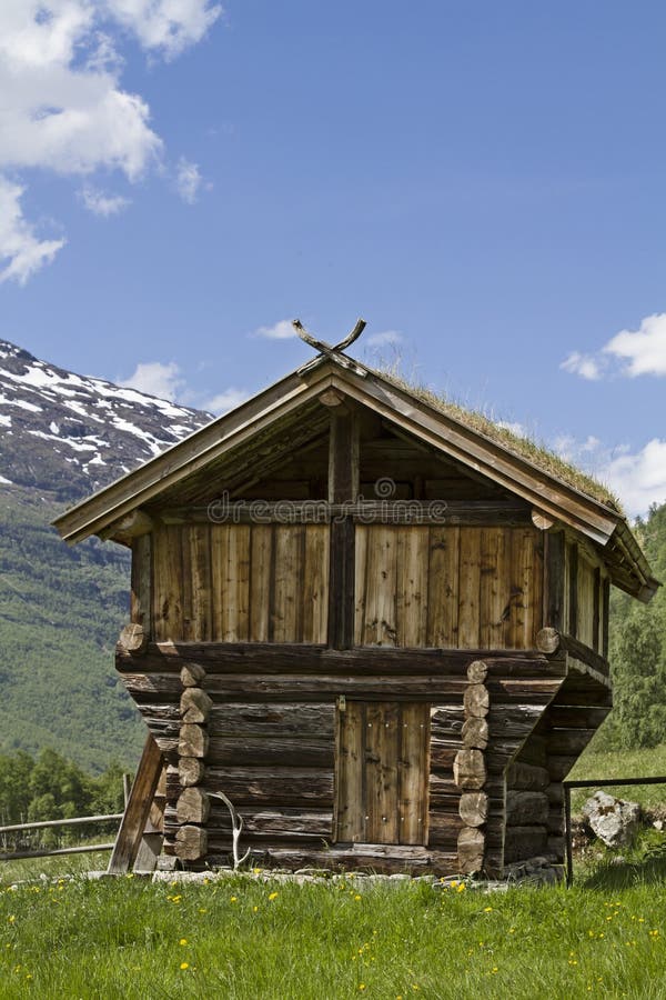 Stabbur in Norway stock image. Image of posts, storage - 41807657