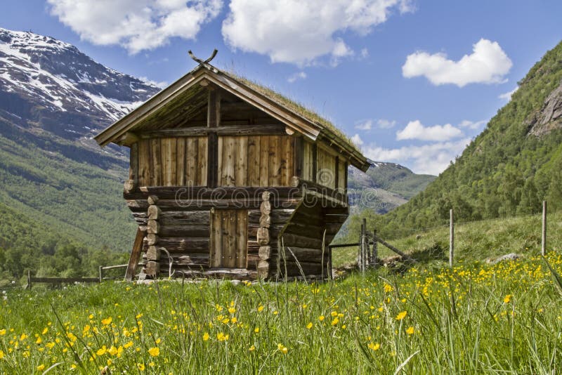 Stabbur in Norway stock image. Image of posts, storage - 41807657