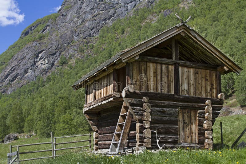 Stabbur in Norway stock image. Image of posts, storage - 41807657