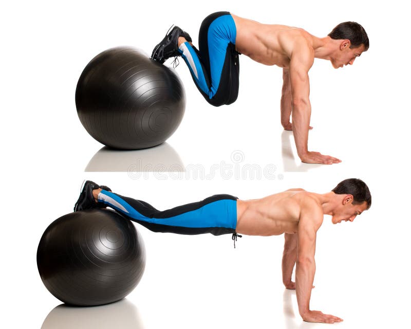 Stability Ball Exercise stock photo. Image of exercise - 66380364