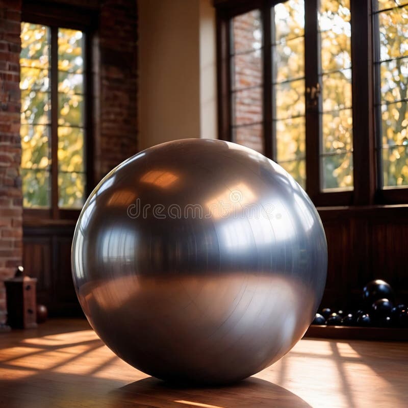Stability Ball, Gym Equipment Use for Exercise and Workout Stock ...