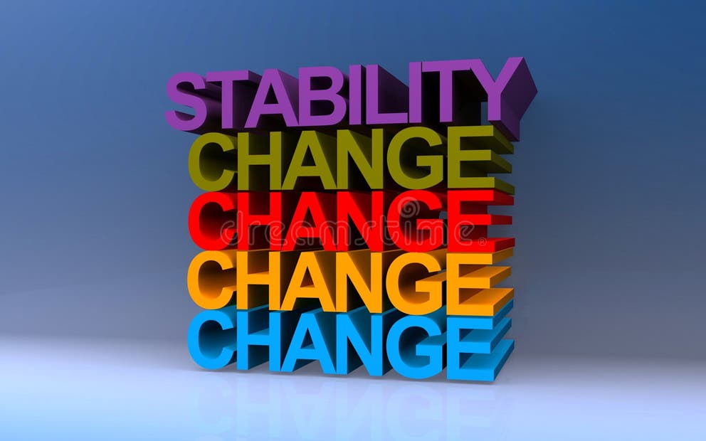 Stability change on blue stock illustration. Illustration of dynamics ...