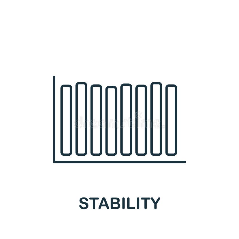 Stability Icon. Line Style Symbol from Productivity Icon Collection ...
