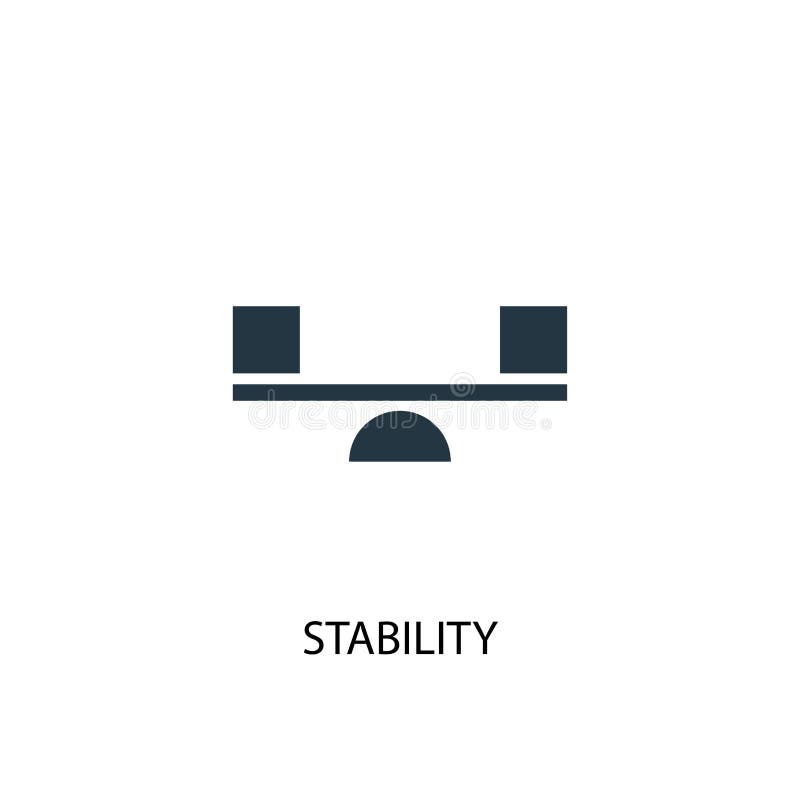 Stability Icon. Simple Element Stock Vector - Illustration of balance ...