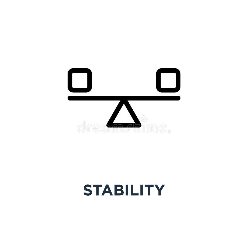 Stability Icon, Vector Illustration. Stock Vector - Illustration of ...