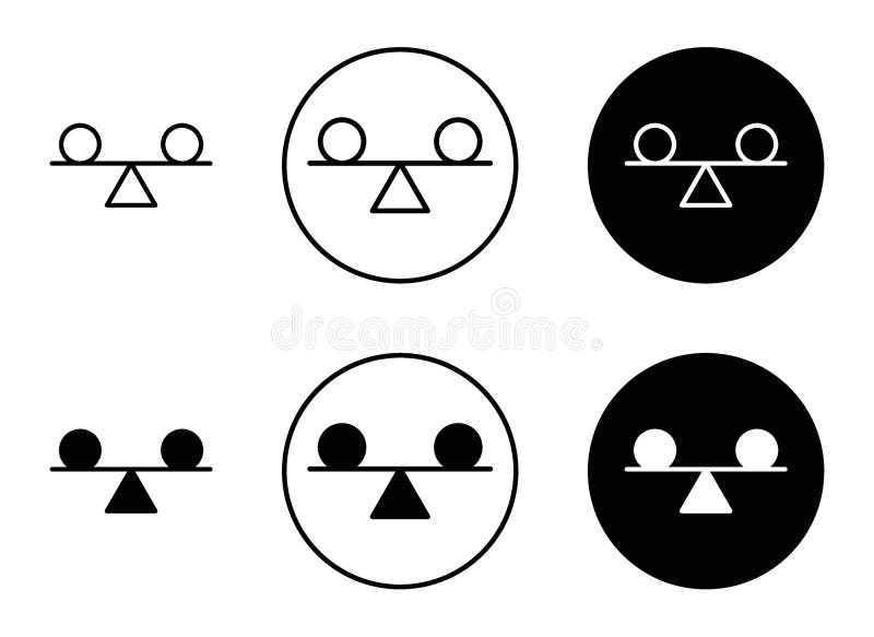 Stability Icon Vector Set on White Background Stock Vector ...