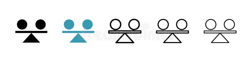 Stability Icon Vector Set on White Background Stock Vector ...