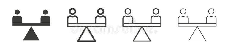 Stability Icon Vector Set on White Background Stock Vector ...