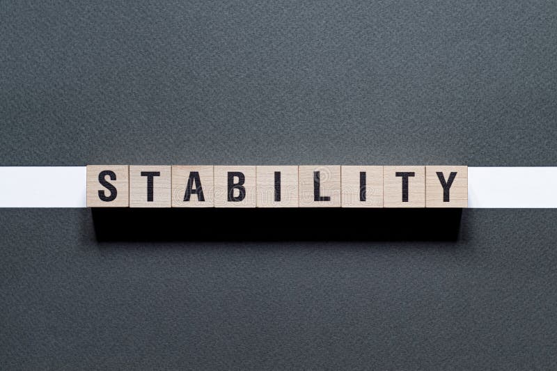 Stability Word Concept on Cubes Stock Image - Image of asset ...