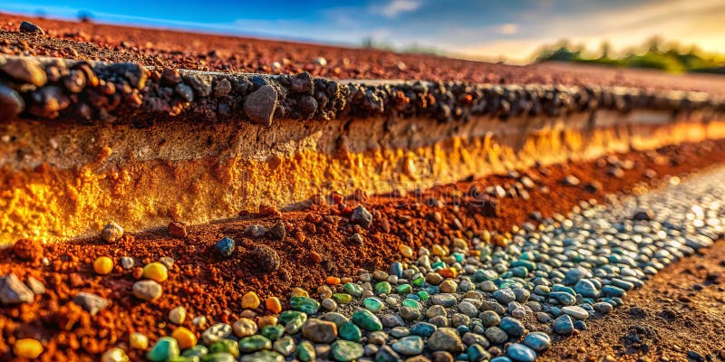 Stabilized Subgrade Soil for Road Base Construction a CloseUp Look at ...