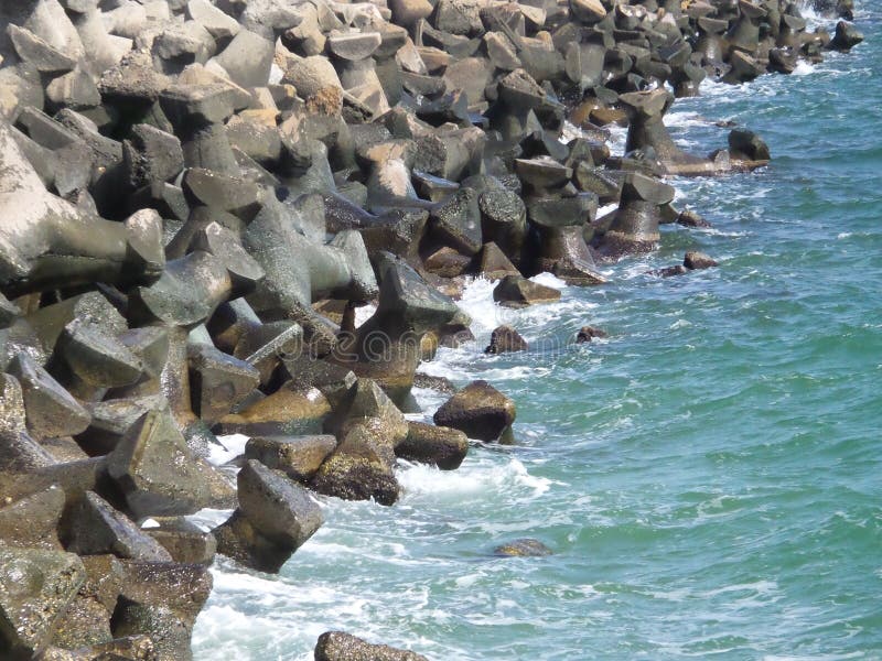 Stabilopod at the Bleack Sea Stock Photo - Image of black, constanta ...