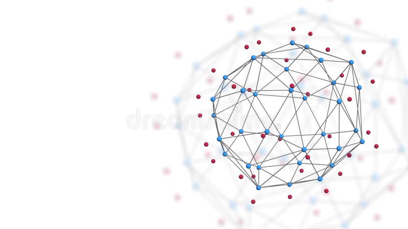 Stable Abstract Geometric Polygonal Structure Stock Footage - Video of ...