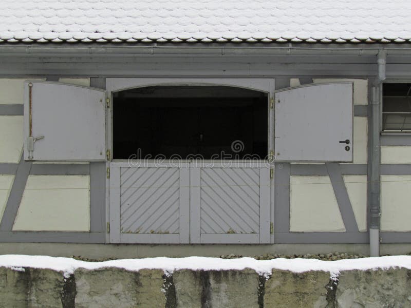 Stable Entrance and Clock Tower in Black and White Attingham Park ...