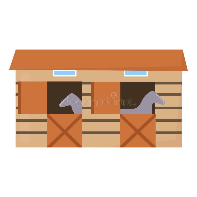 Stable Icon Clipart Logtotype Isolated Vector Illustration Stock Vector ...