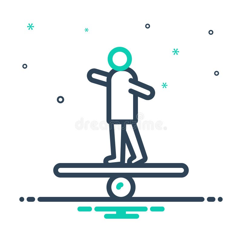 Mix Icon for Stable, Constant and Balance Stock Vector - Illustration ...