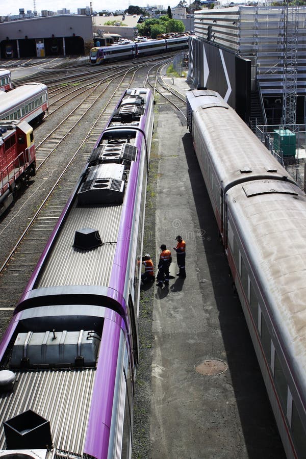 Stabling Yard Train Wash Depot Melbourne Australia Editorial Stock ...