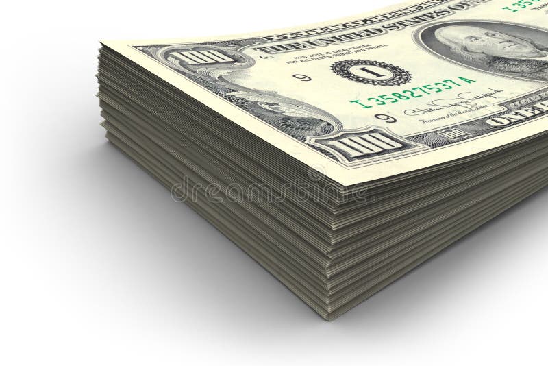 Stack of $100 bills stock photo. Image of greed, currency - 3649208