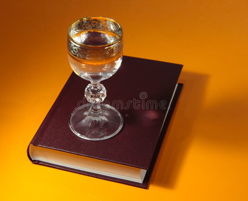 A Stack of Alcohol is on Top of the Book Stock Photo - Image of alcohol ...