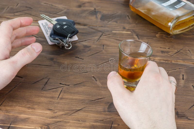 A Stack of Alcohol on Wooden Stock Image - Image of glow, lifestyle ...