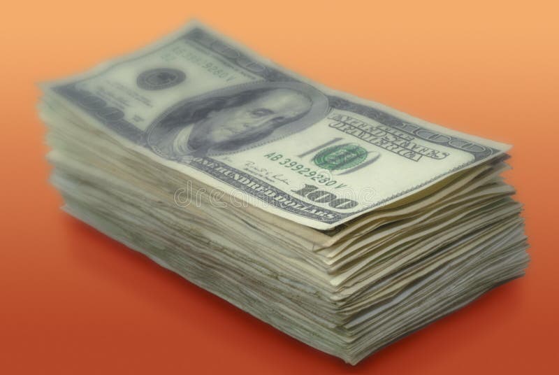 Stack of money stock image. Image of financial, dollar - 5852959