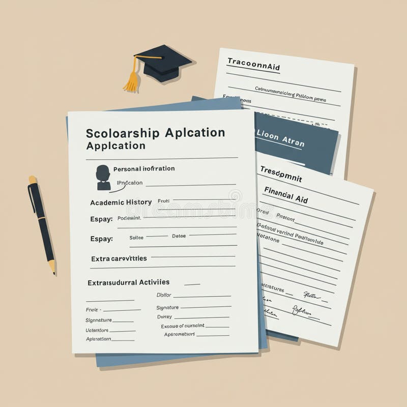 A Stack of Application Papers with Visible Misspellings, Including ...