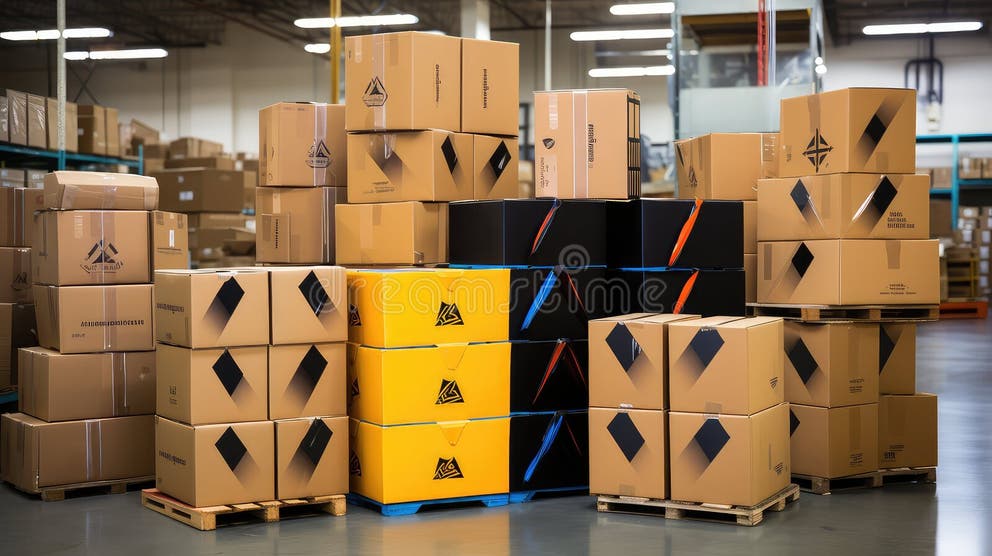 Stack arrow box stock illustration. Illustration of sizes - 369378670