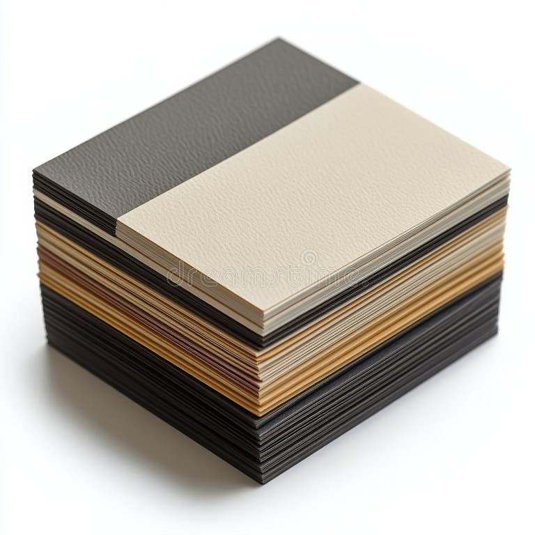 Stack of Assorted Colored Paper Sheets Arranged Neatly on a White ...