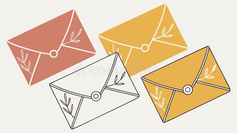 Stack of Postal Envelopes. 3D Illustration Stock Illustration ...