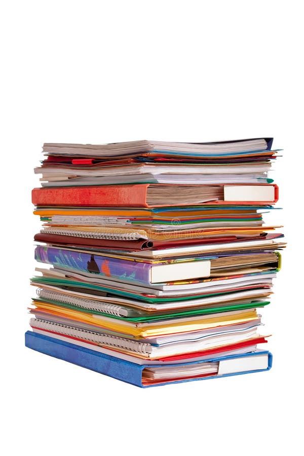 A pile of file folders stock image. Image of documents - 40319441