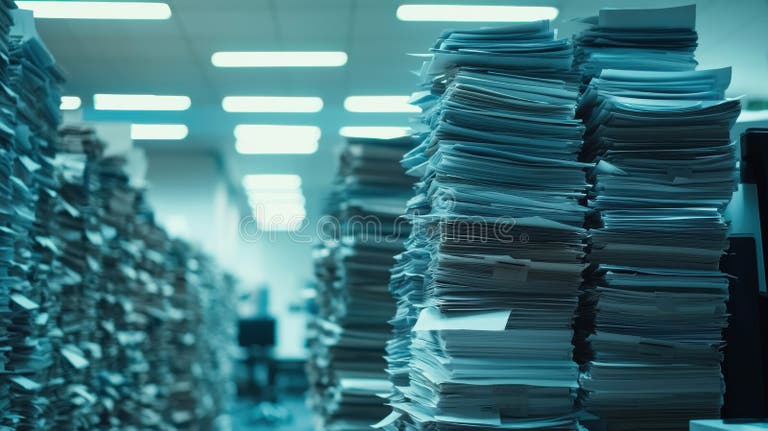 Stack of Assorted Papers Including Documents and Notes Arranged Neatly ...