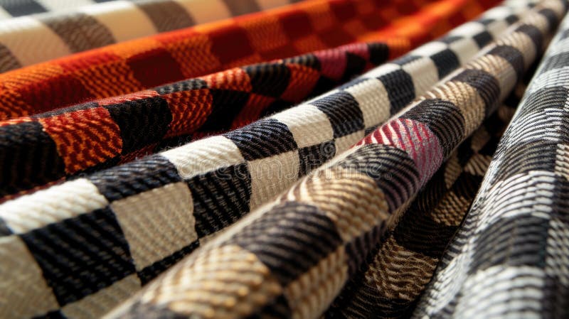 Stack of Assorted Woven Fabric Textures in Various Colors Stock ...