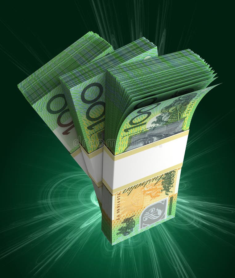 Stack of Australian Dollar stock illustration. Illustration of ...