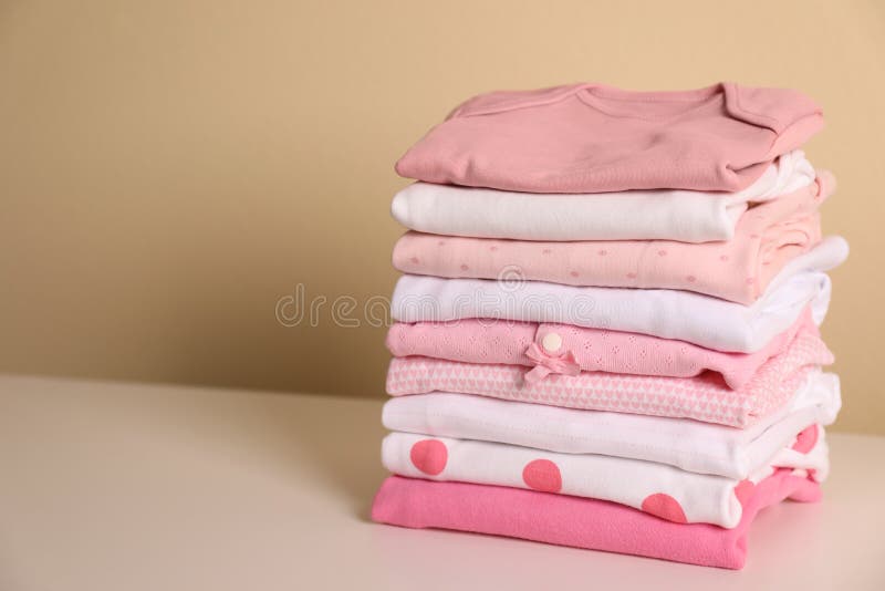 A stack of baby clothes stock image. Image of blue, sweet - 26134277