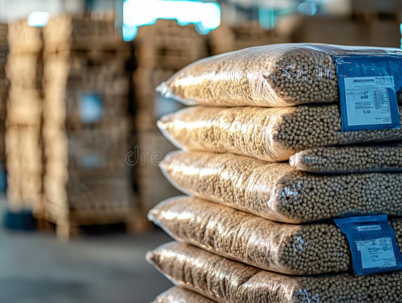 Stack of bags of nuts stock photo. Image of energy, storage - 381597904