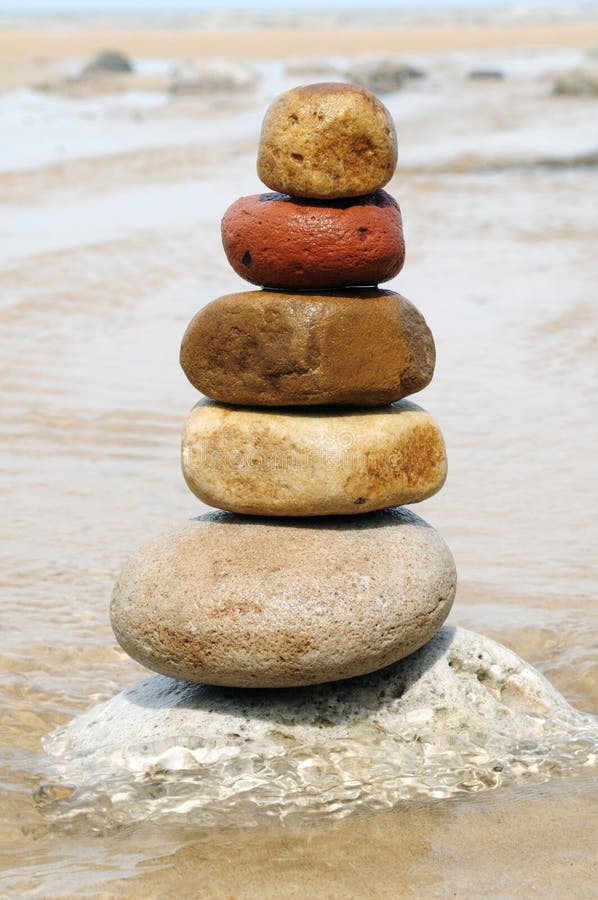Stack of balanced rocks stock photo. Image of pebbles - 19215390