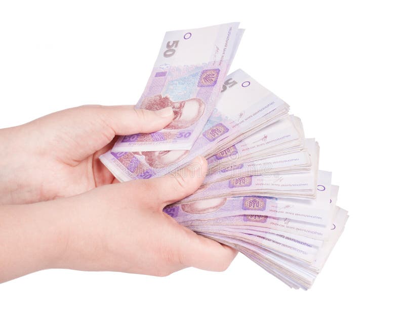 Stack of banknote in hand stock photo. Image of paper - 81986470