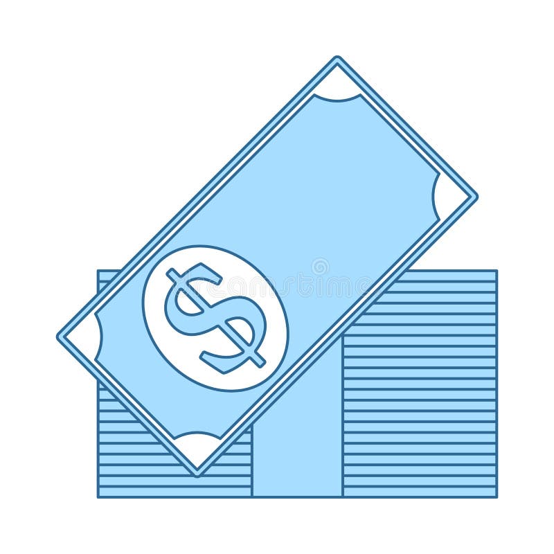 Stack of Banknotes Icon stock vector. Illustration of currency - 161448696