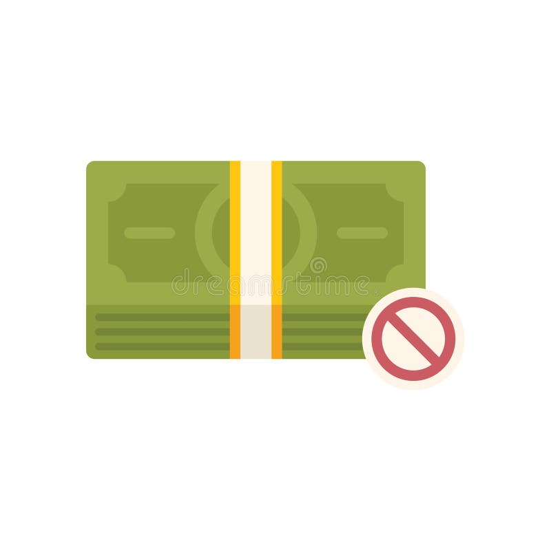 Stop Corruption Icon Depicting Bribery Prohibition Stock Illustration ...