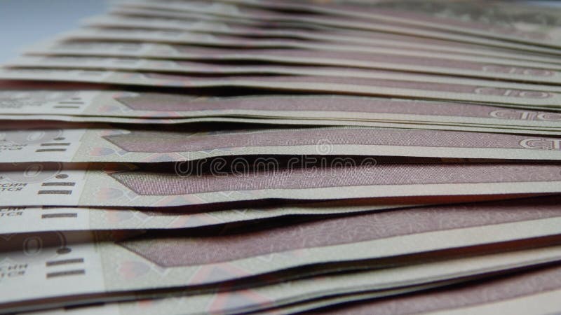 A Stack of Banknotes Rubles Stock Photo - Image of greed, million: 82683894